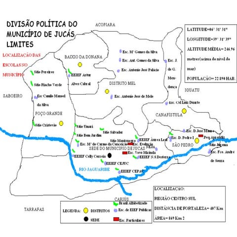 Mapa Do MunicíPio De JucáS | PPTX