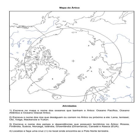 Mapa das Regiões Polares - Ártico e Oceano Glacial Ártico.docx