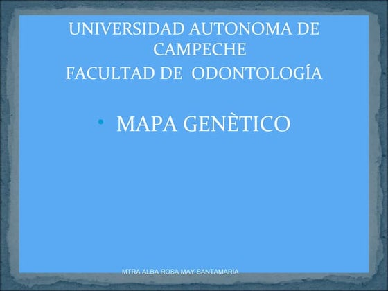 Mapa genetico humano | DOC
