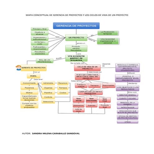 MAPA CONCEPTUAL DE GERENCIA DE PROYECTOS | PDF