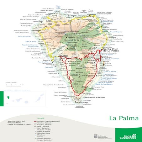 Mapa La Palma | PDF