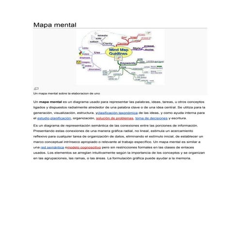 Mapa mental | DOCX | Technology & Computing
