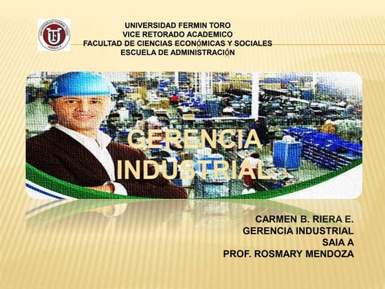 Mapa mental (gerencia industrial) | PPTX