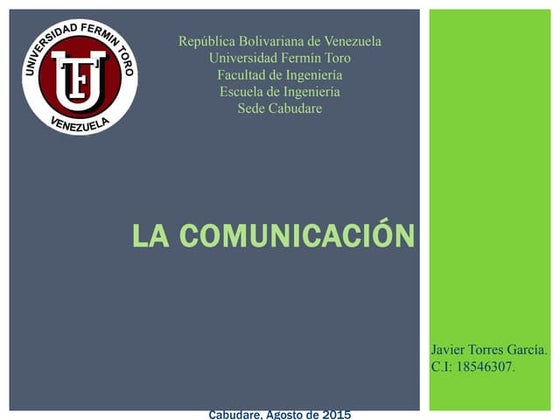 Elementos de la comunicacion | DOCX