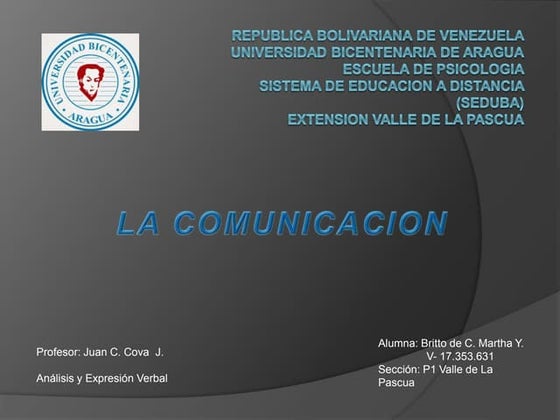 NIVELES DE COMUNICACION | PPTX