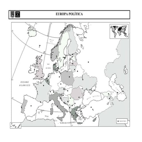 Mapa Mudo Politico Europa | PDF