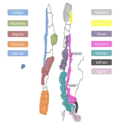 Mapa mudo pueblo indigenas de chile | PPTX