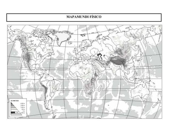 Mapa Mundi Fisico | PDF | Geography | Science