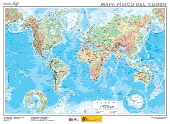 Mapa mudo fisico_america | PDF