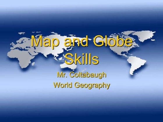 Maps and globes | PPT