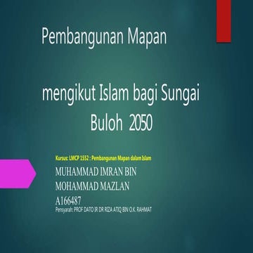 Projek bandar mapan | PPTX