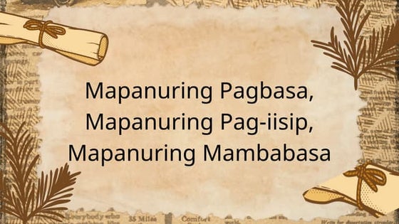 MABUBUTING GAWI SA PAGLINANG NG KASANAYAN SA PAGBASA NG MGA MAG-AARAL SA JUNIOR HIGH SCHOOL | PDF