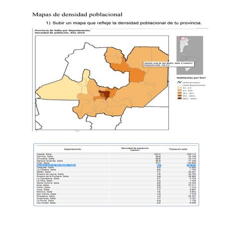 Mapas de densidad poblacional (1) | DOC