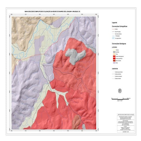 Geologic Map Dom Joaquim Brusque city region Brazil | PDF