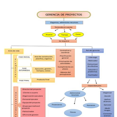 Mapa conceptual gestion de proyectos | PDF