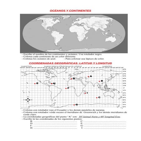 Mapa Del Mundo Imprimible Latitud Longitud Dibujo De Grados De Latitud