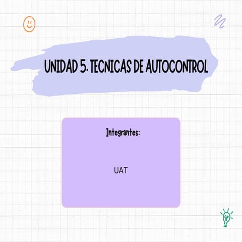 Técnicas de autocontrol, laboratorio de conducta humana. | PDF