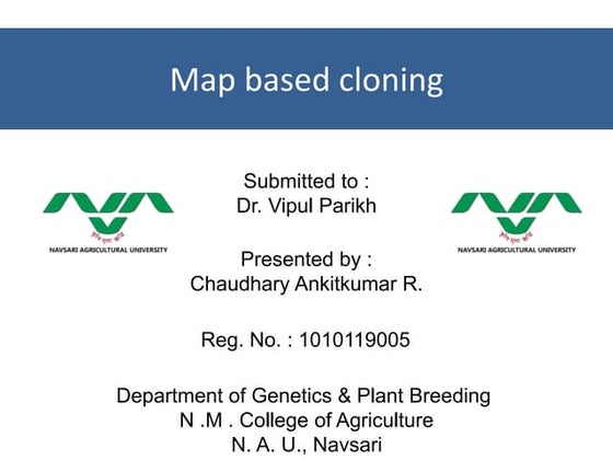 Map based cloning | PPT