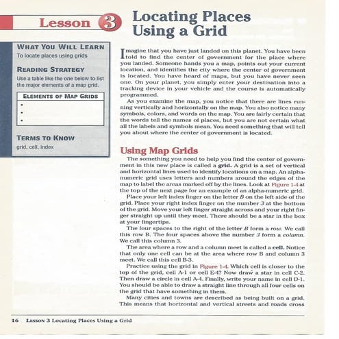 Map center lesson grids | PDF