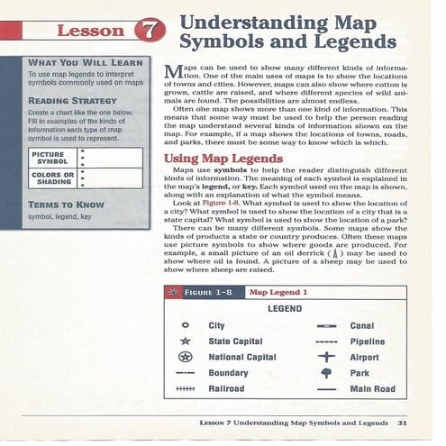 Map center lesson keys and resource | PDF