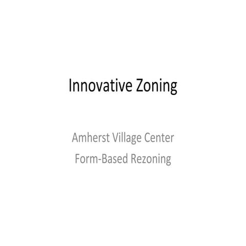 Mapd innovative zoning amherst | PPT
