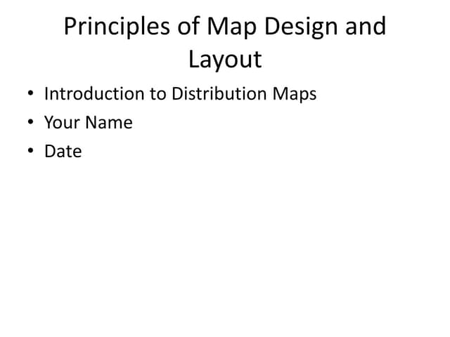 Distribution maps | PPT