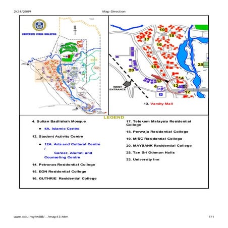 Map direction varsity mall | PDF