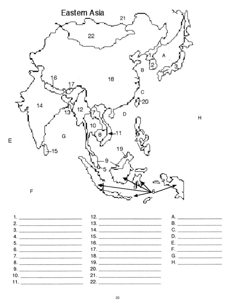 East Asia Political Map Quiz - Map