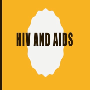 STI, HIV and AIDS | PPTX