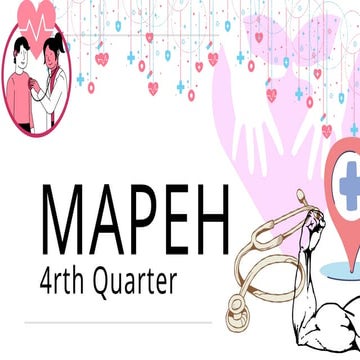 MAPEH - Holistic health (Physical, mental, spiritual, emotional, social ...