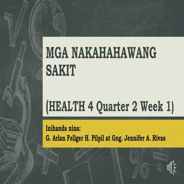 MAPEH(Health) 4 Lesson for Quarter 2 Week 1 | PPTX