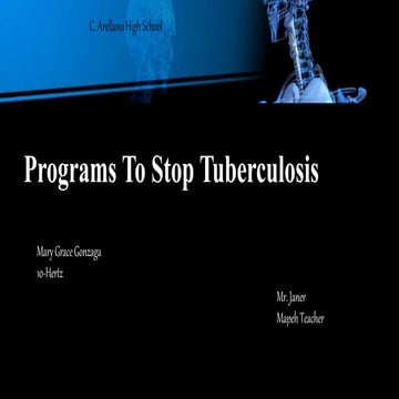NATIONAL TUBERCULOSIS TB CONTROL PROGRAM | PPTX