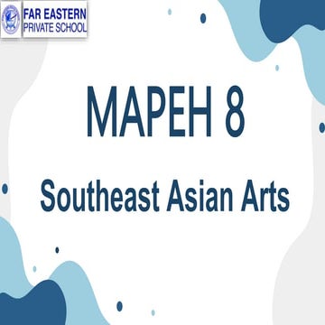 MAPEH 8 Day 1 - Southeast Asian Attire and Fabric | PPTX