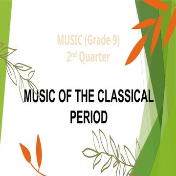 MUSIC - QUARTER II (GRADE 9).pptx