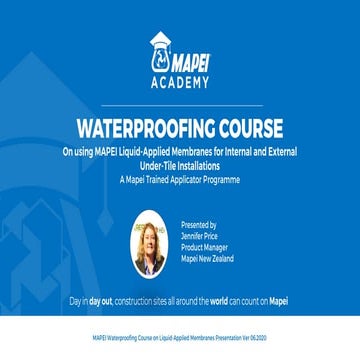 How to Apply Liquid Waterproofing Membranes for Internal and External Under-Tile Applications | PDF