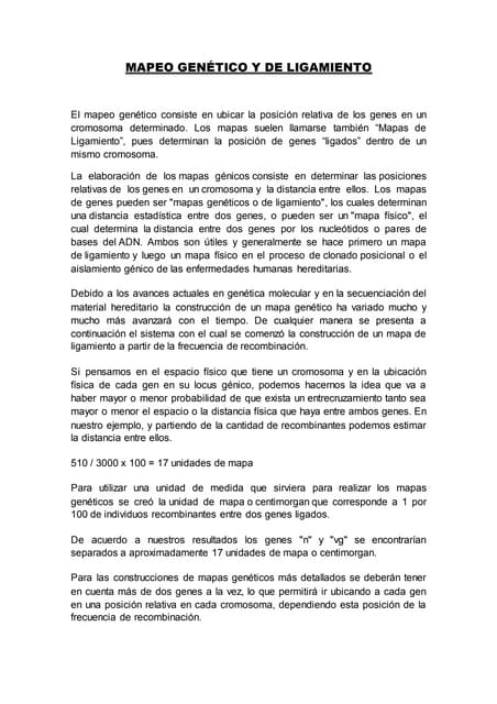 Mapa genetico humano | DOC