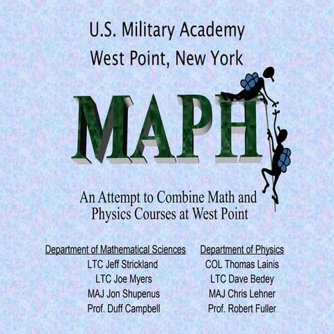 MAPH - Math & Physics and Interdisciplinary Course | PPT