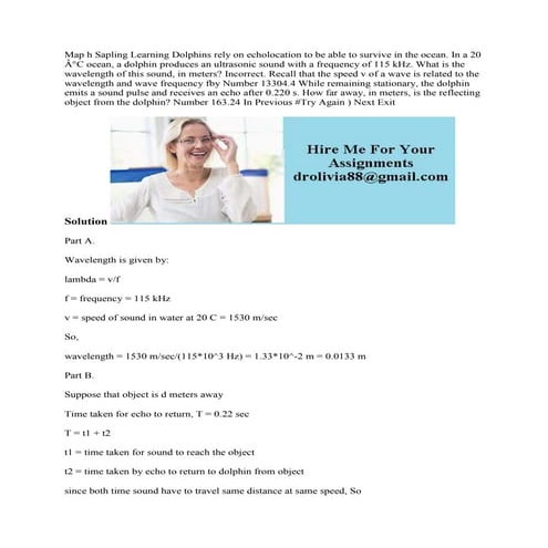 Physics and echolocation | PPTX