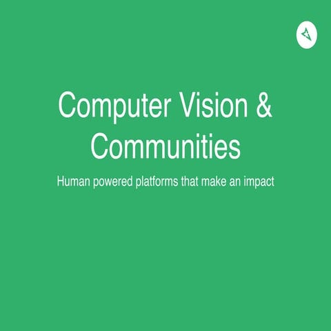 Computer Vision & Communities - State of The Map LatAm 2016 - Sao Paulo ...