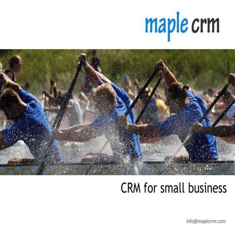 Maple crm-brochure | PPT