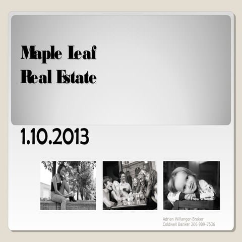 Maple Leaf 5 year real estate tends | PPT
