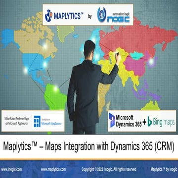 Maplytics Maps Dynamics 365 Crm Ppt