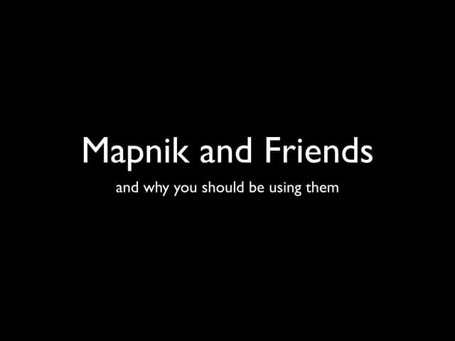 Mapnik And Nodejs