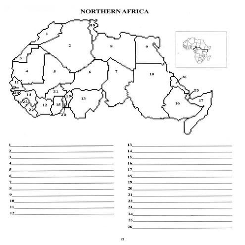 Map northern africa | PDF