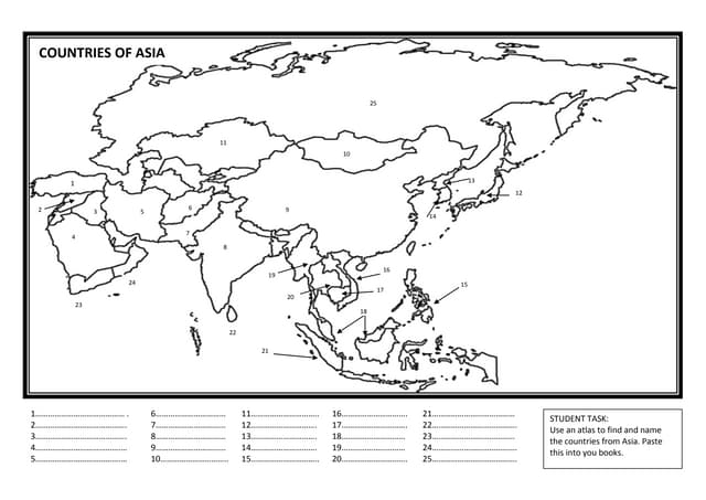 Asia map study