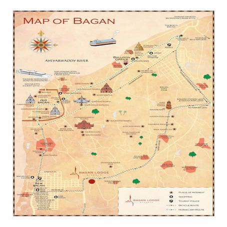 Map of Bagan and Bagan Lodge | PDF