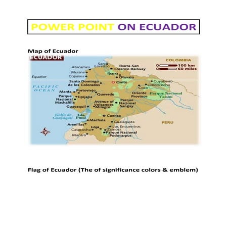 Map of ecuador | PDF