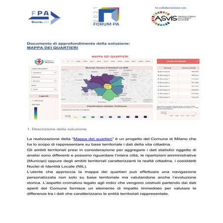 Mappa dei Quartieri - Comune di Milano | PDF