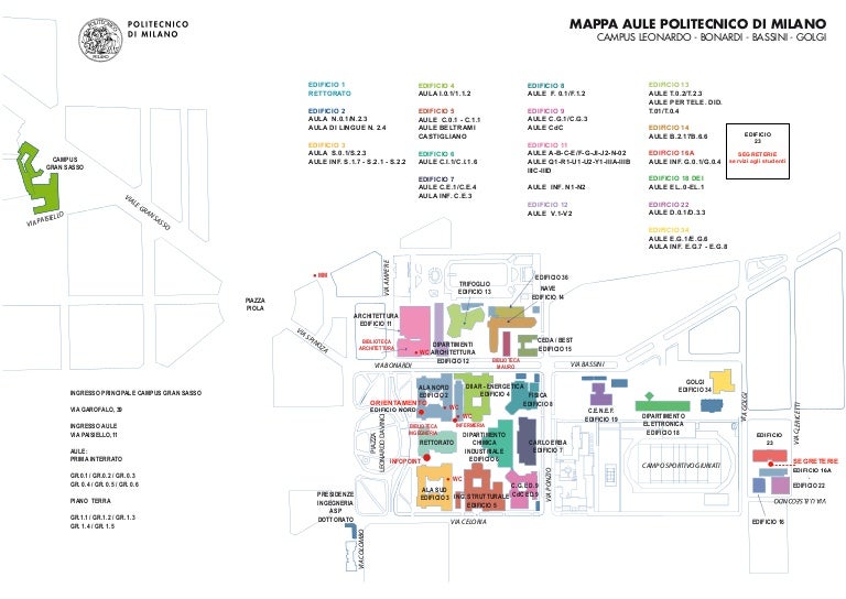 Mappa aule poli