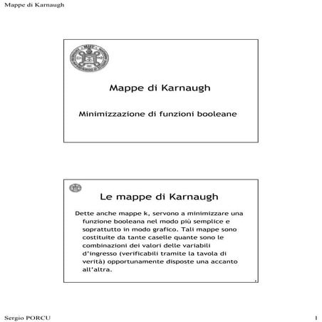 Mappe di Karnaugh | PDF